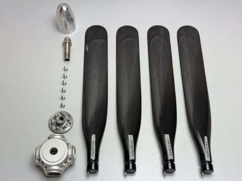 P-47 Thunderbolt Carbon Scale 4-Blade 30" Propeller SET